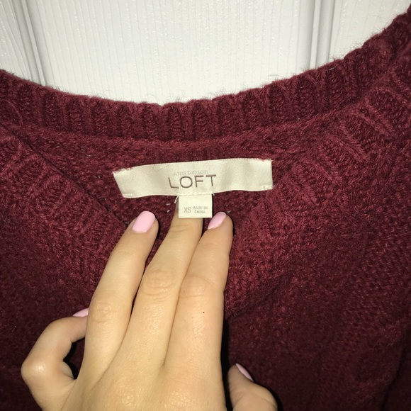 LOFT | Sweaters | Burgundy Loft Sweater | Poshmark